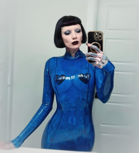 Long sleeve mini dress - READY TO SHIP – Jane Doe Latex